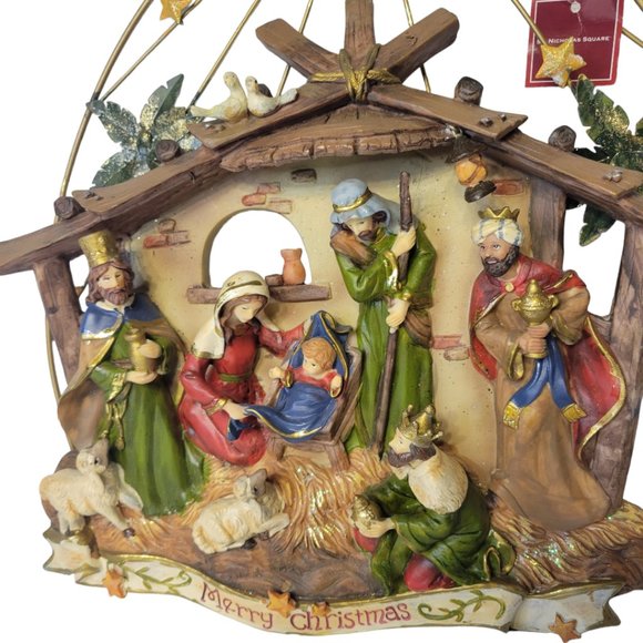 St. Nicholas Square | Holiday | St Nicholas Square Nativity Scene Wall ...